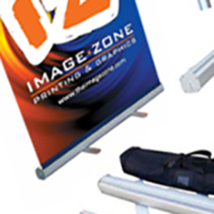 57 Inch Popup Banners | Extra-Wide Retractable Banner Stands | IMAGE ZONE